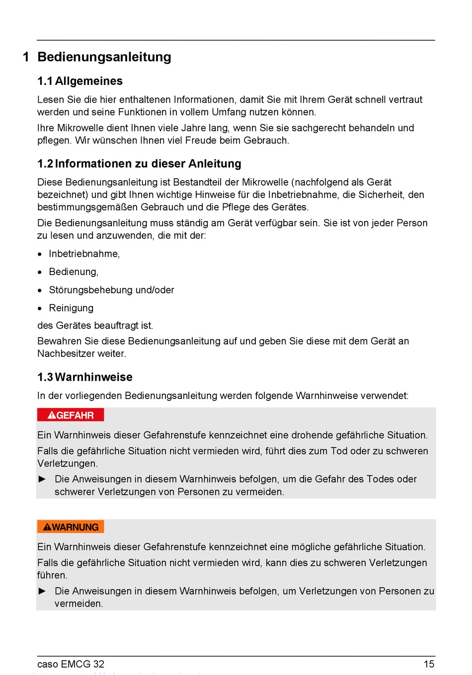 Bedienungsanleitung; Allgemeines; Informationen Zu Dieser Anleitung ...