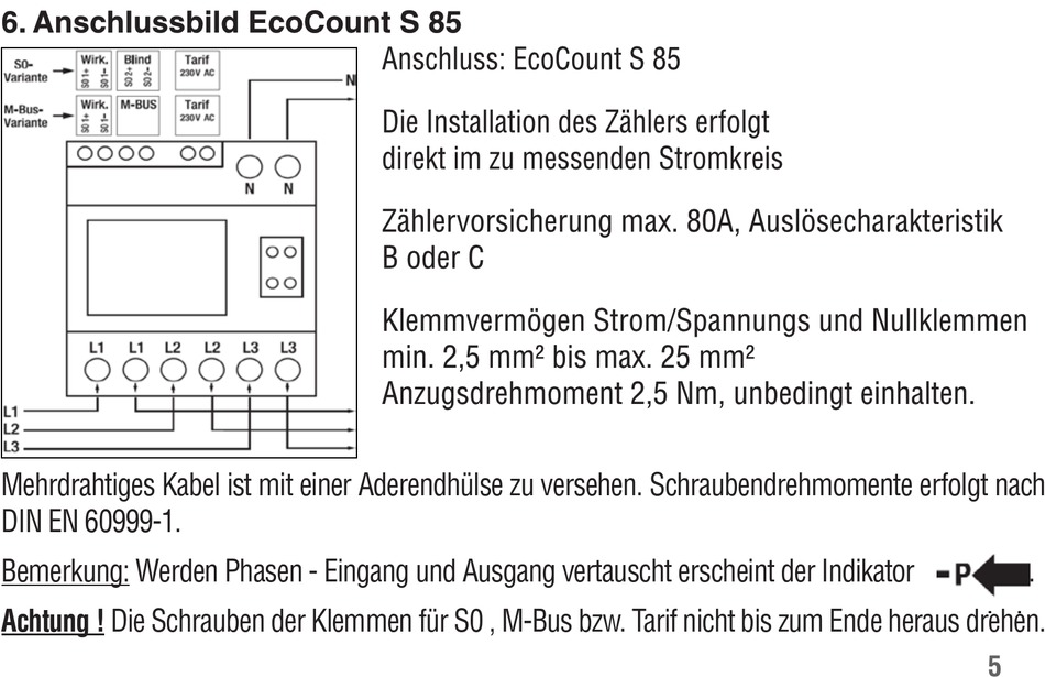 Anschluss; Displayanzeige - NZR EcoCount S 85 Anleitung [Seite 5 ... Anschluss; Displayanzeige - NZR EcoCount S 85 Anleitung [Seite 5 ...