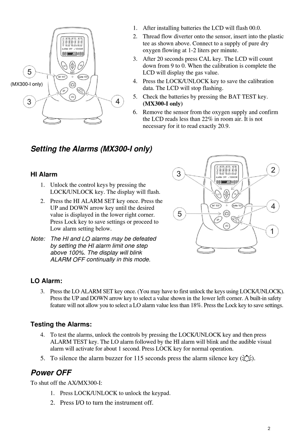 Power Off - Teledyne Analytical Instruments AX300-I ...