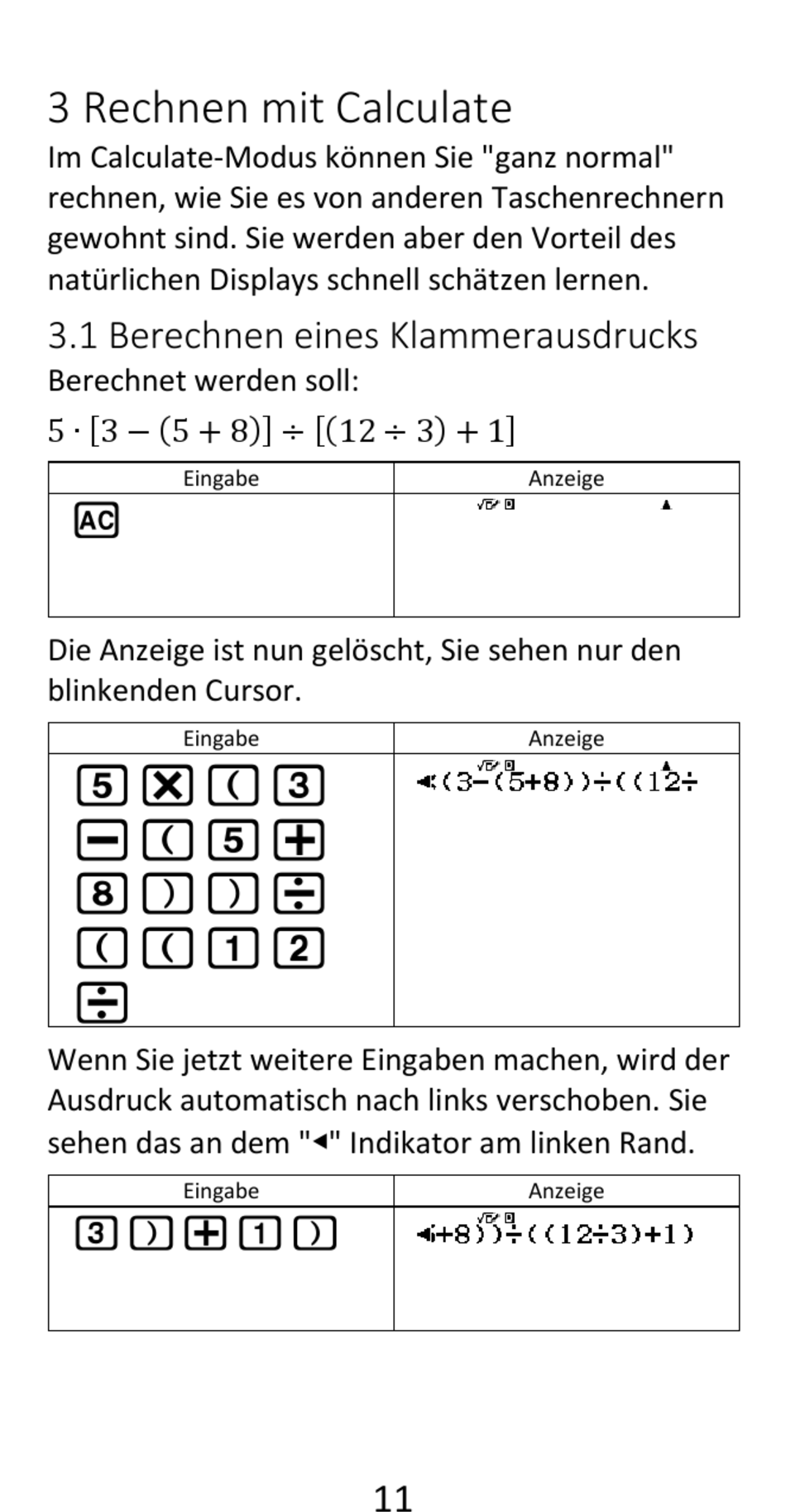 Rechnen Mit Calculate; Berechnen Eines; Calculate-Modus - Casio FX-83GT ...