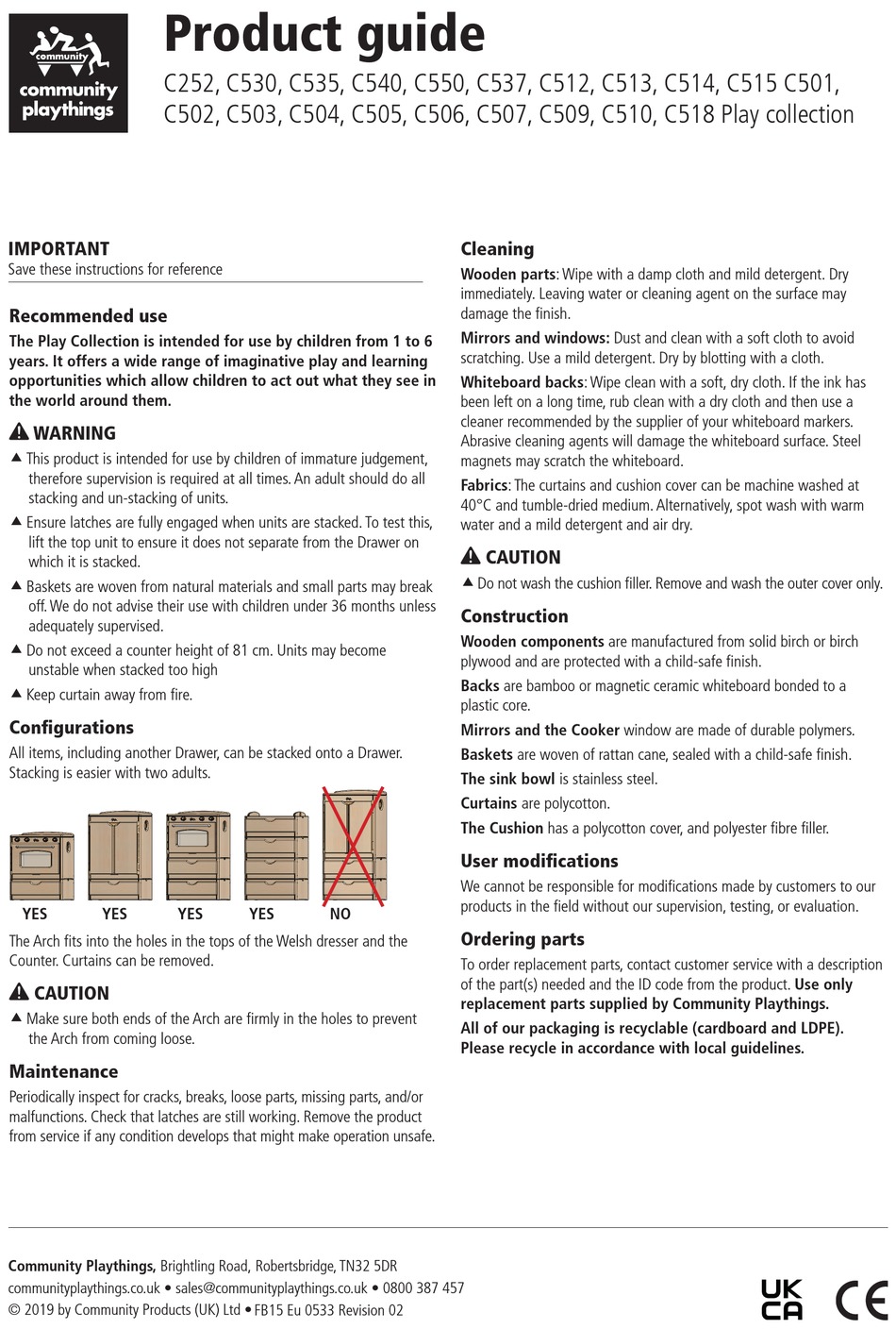 COMMUNITY PLAYTHINGS PLAY SERIE GEBRAUCHSANLEITUNG Pdf-Herunterladen ...