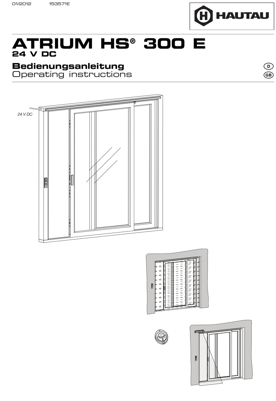 HAUTAU ATRIUM HS 300 E BEDIENUNGSANLEITUNG Pdf-Herunterladen | ManualsLib