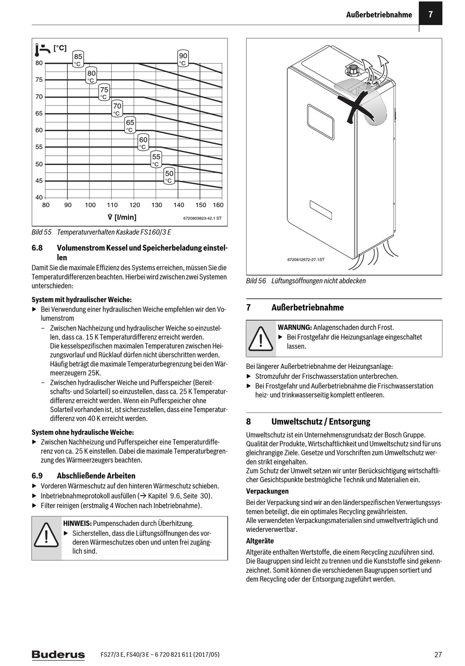 Volumenstrom Kessel Und Speicherbeladung; Abschließende Arbeiten ...