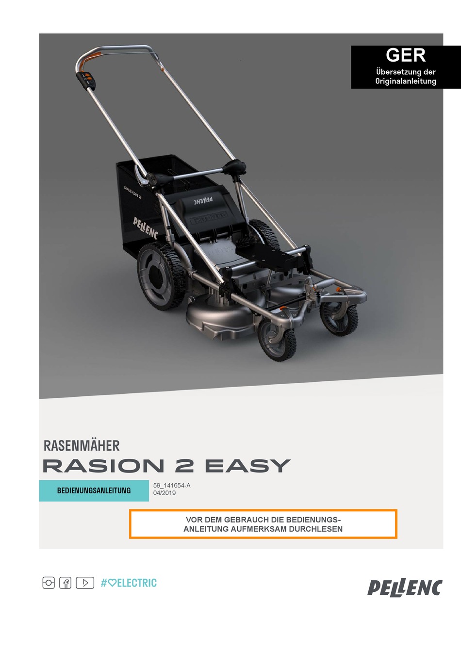 PELLENC RASION 2 EASY ÜBERSETZUNG DER ORIGINALANLEITUNG Pdf ...