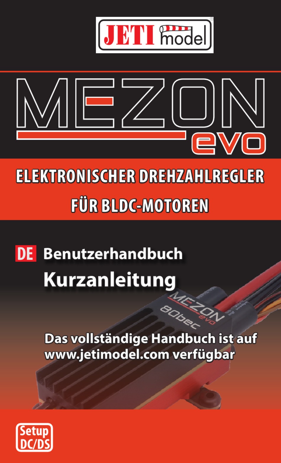 JETI MODEL MEZON EVO-SERIE BENUTZERHANDBUCH Pdf-Herunterladen | ManualsLib