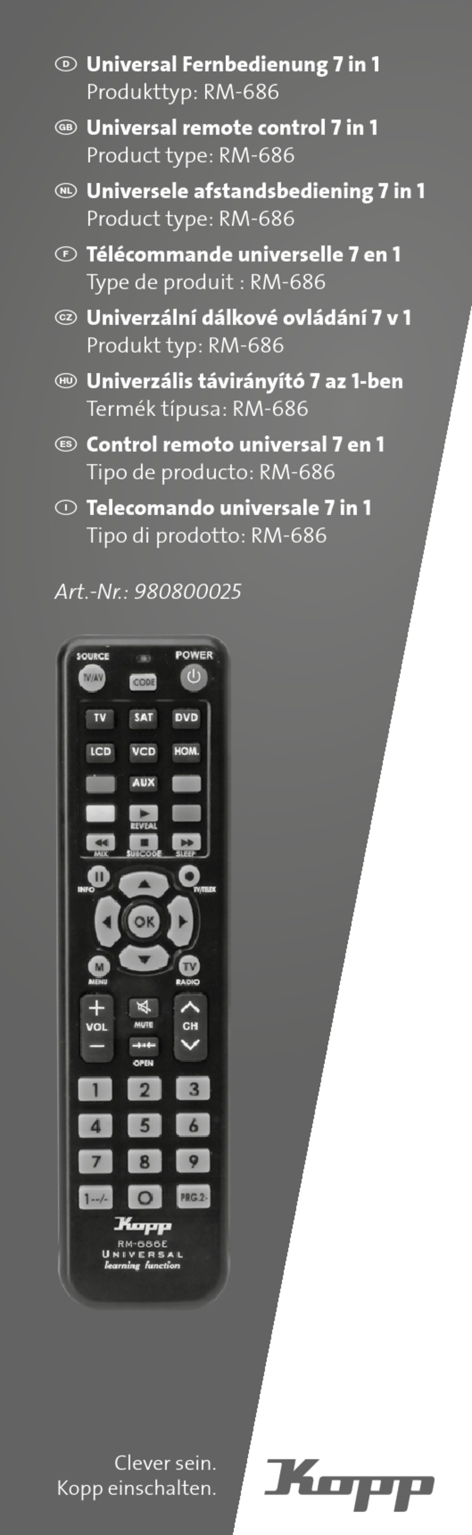 KOPP RM-686 BEDIENUNGSANLEITUNG Pdf-Herunterladen | ManualsLib