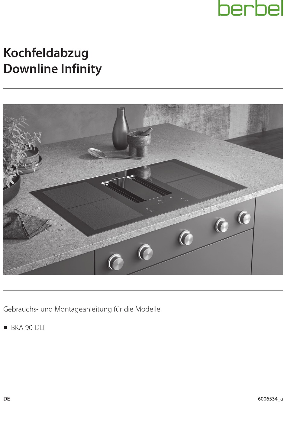 BERBEL DOWNLINE INFINITY BKA 90 DLI GEBRAUCHS- UND MONTAGEANLEITUNG Pdf-Herunterladen | ManualsLib