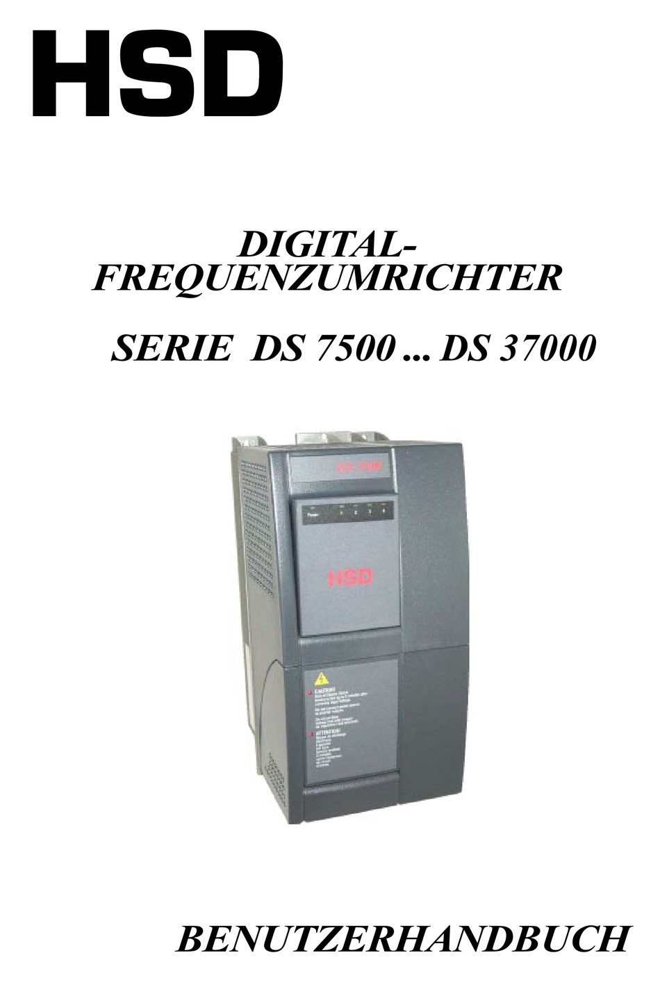 HSD DS 7500-SERIE BENUTZERHANDBUCH Pdf-Herunterladen | ManualsLib