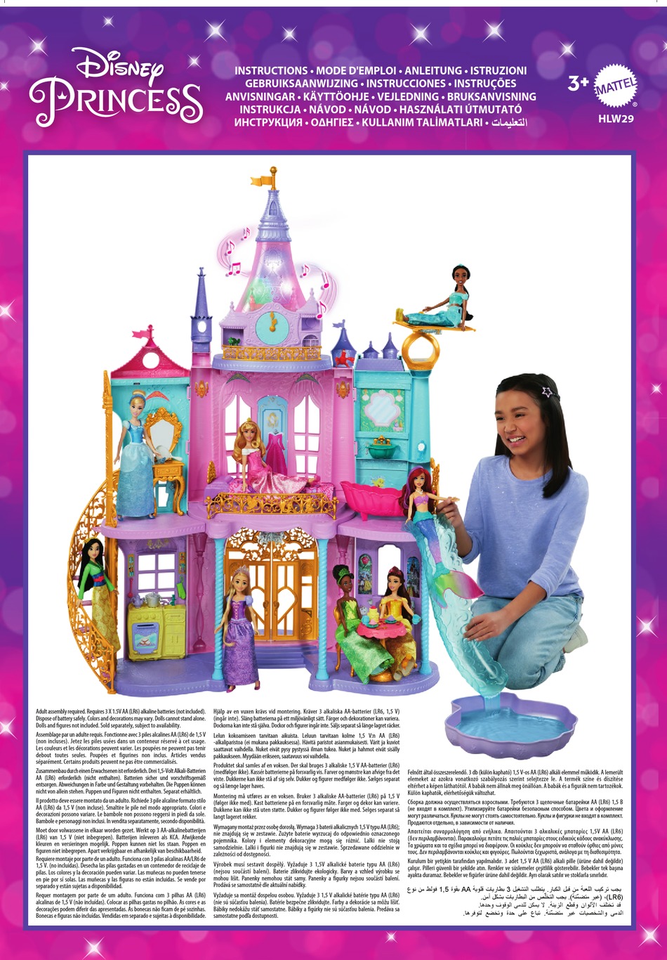 MATTEL DISNEY PRINCESS HLW29 ANLEITUNG Pdf-Herunterladen | ManualsLib