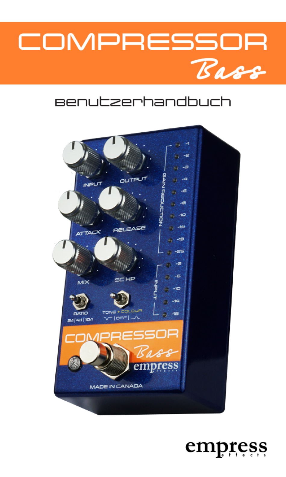 EMPRESS EFFECTS COMPRESSOR BASS BENUTZERHANDBUCH Pdf-Herunterladen | ManualsLib