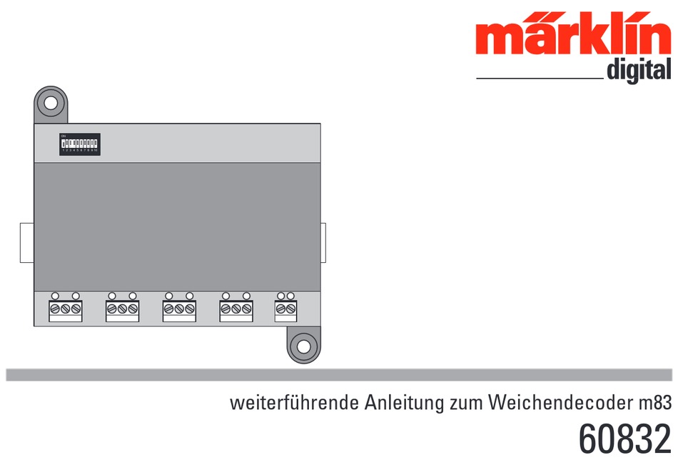 MARKLIN DIGITAL M83 ANLEITUNG Pdf-Herunterladen | ManualsLib