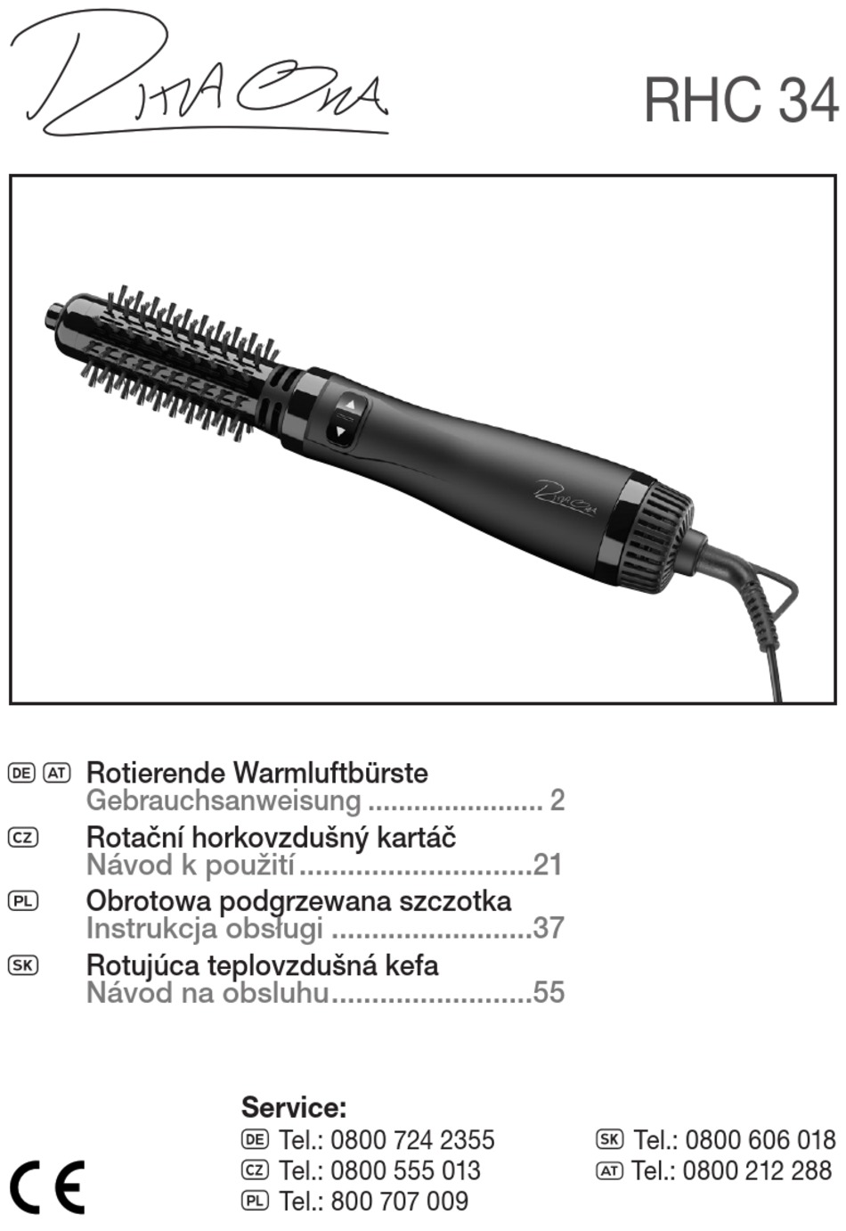MGG ELEKTRO RITA ORA RHC 34 GEBRAUCHSANWEISUNG Pdf-Herunterladen ...