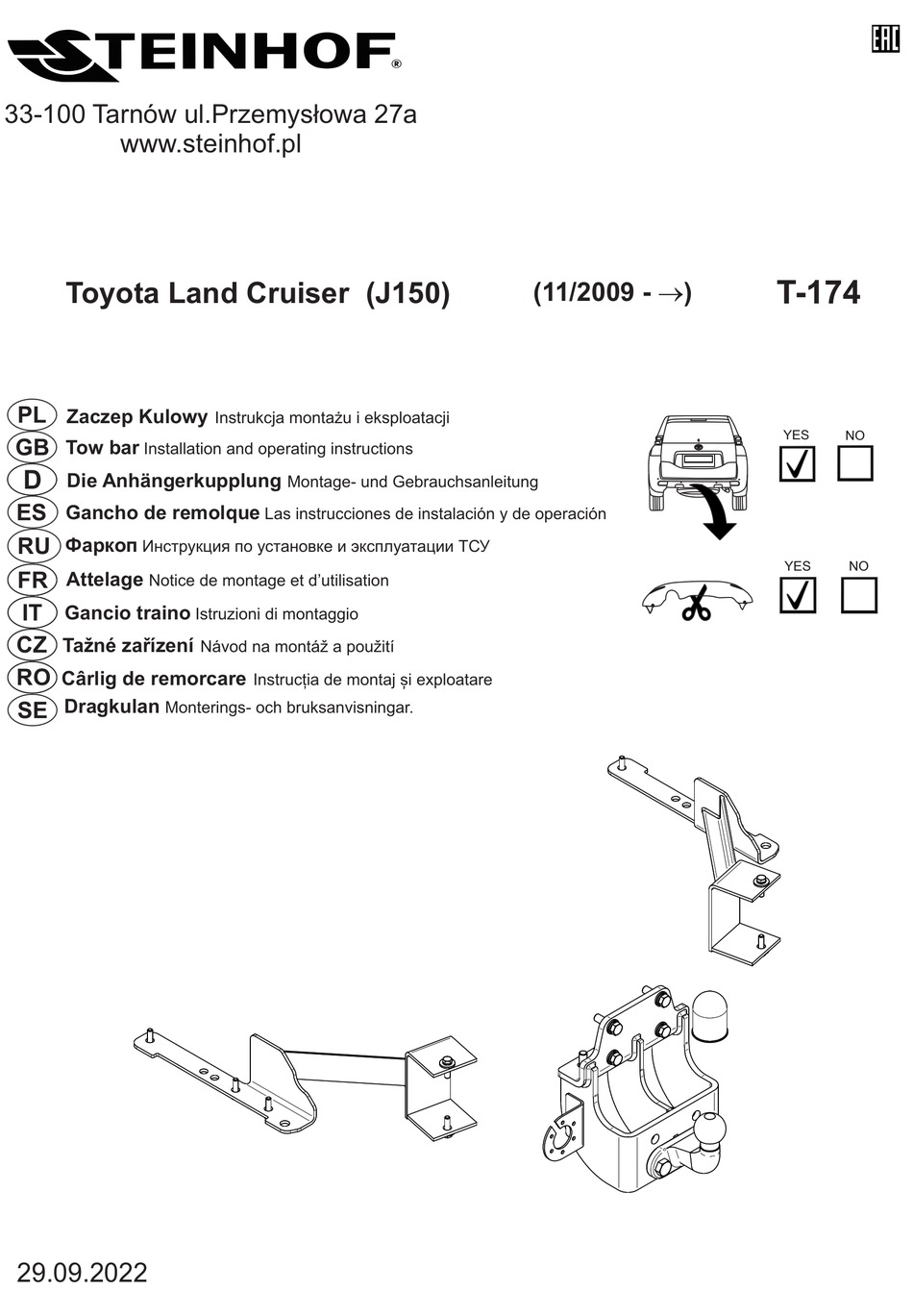 STEINHOF T-174 MONTAGE- UND GEBRAUCHSANLEITUNG Pdf-Herunterladen ...
