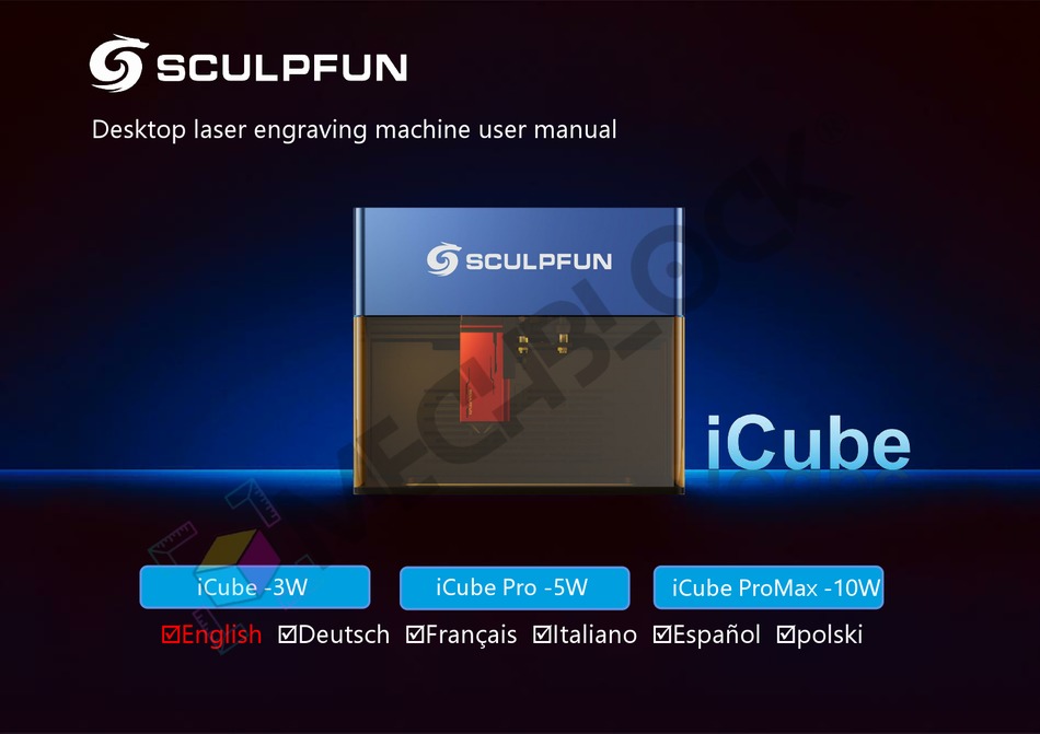 SCULPFUN ICUBE-3W BEDIENUNGSANLEITUNG Pdf-Herunterladen | ManualsLib