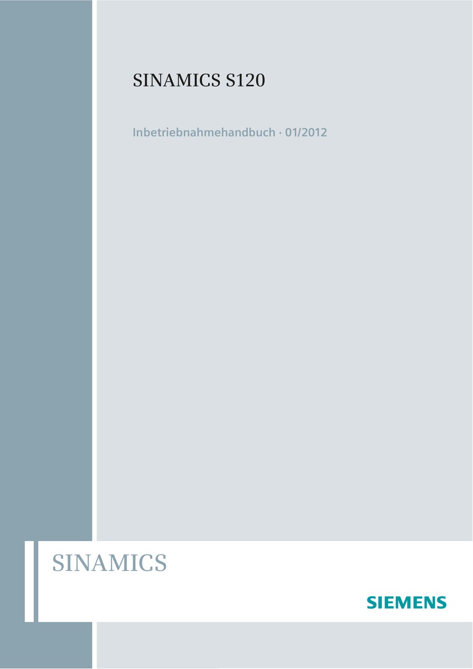 SIEMENS SINAMICS S120 INBETRIEBNAHMEANWEISUNGEN Pdf-Herunterladen ...