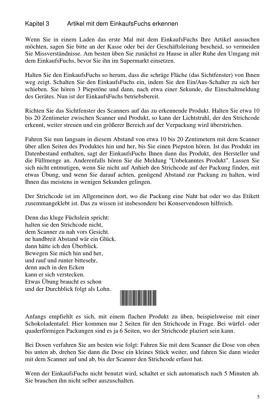 Kapitel 3 Artikel Mit Dem Erkennen - SynPhon EINKAUFSFUCHS Handbuch ...