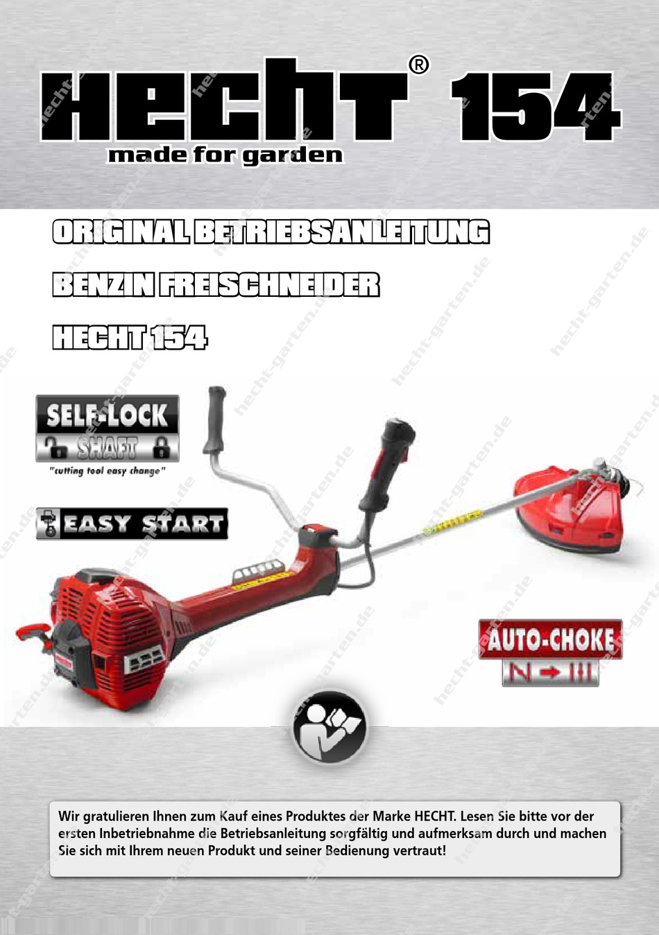 HECHT 154 ORIGINALBETRIEBSANLEITUNG Pdf-Herunterladen | ManualsLib
