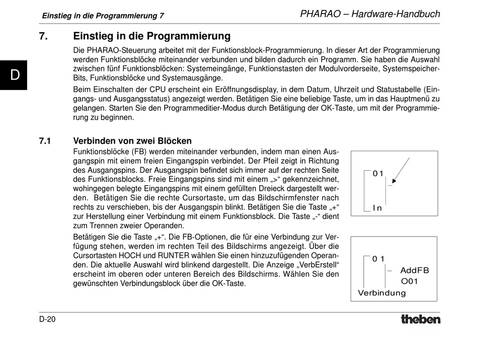Einstieg In Die Programmierung; Verbinden Von Zwei Blöcken - Theben ...