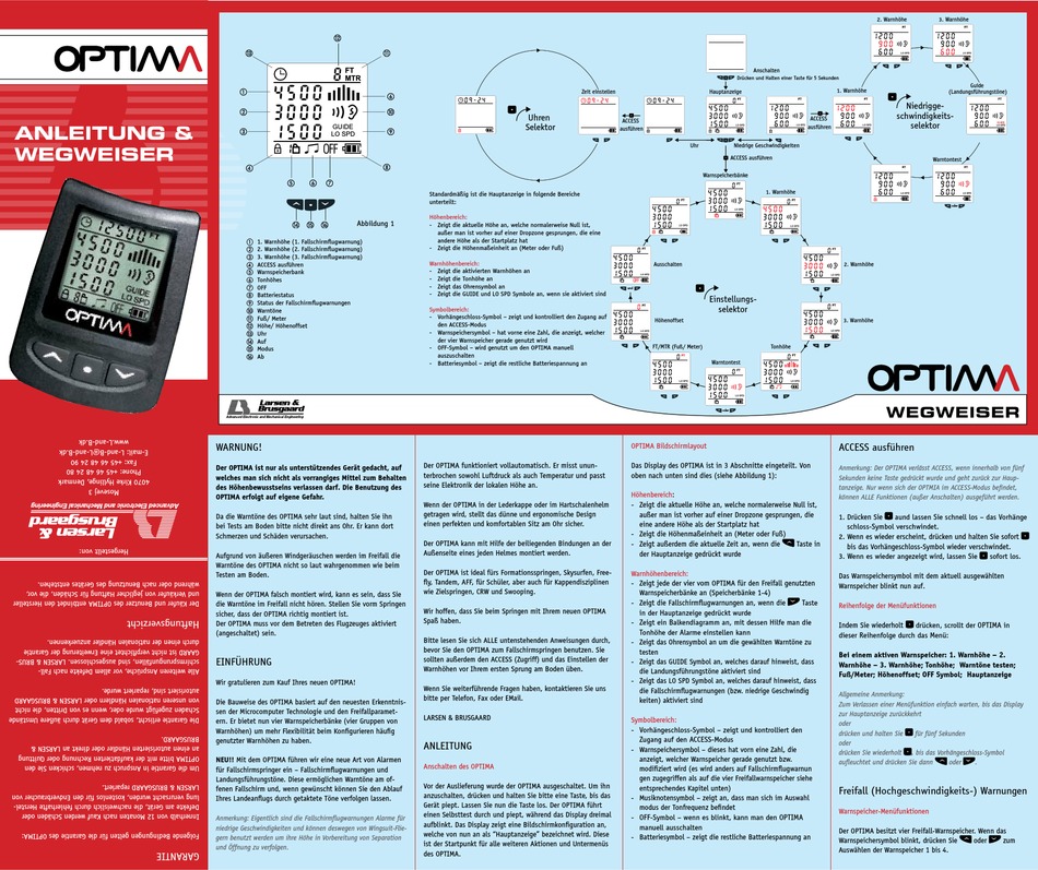 LARSEN & BRUSGAARD OPTIMA ANLEITUNG UND WEGWEISER Pdf-Herunterladen ...