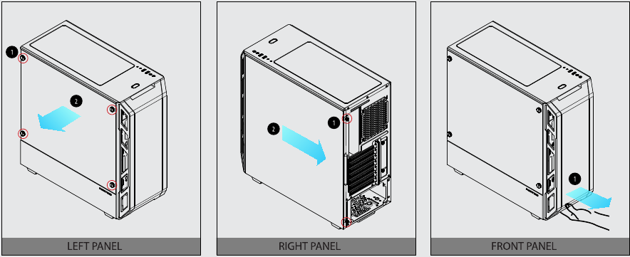 Phanteks ECLIPSE Series, ECLIPSE P350X - PC-Gehäuse Handbuch | ManualsLib