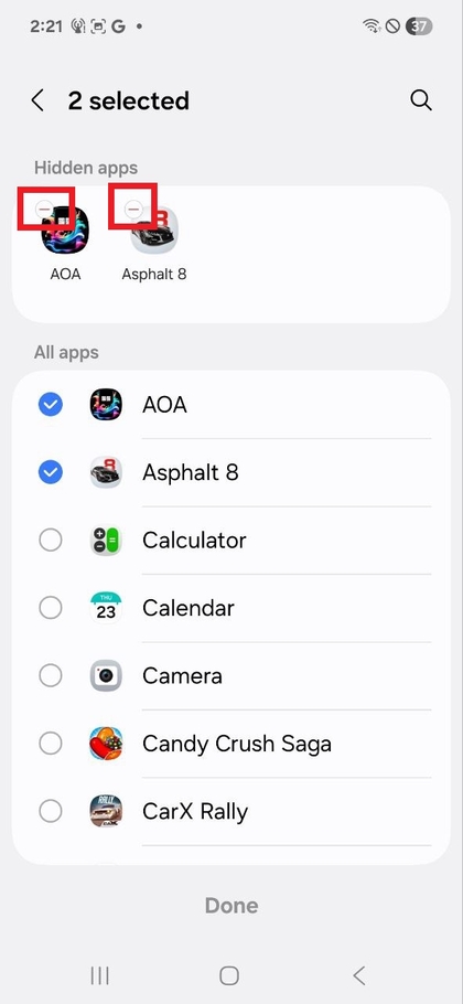 Samsung Galaxy A17 5G - Apps ausblenden und einblenden | ManualsLib
