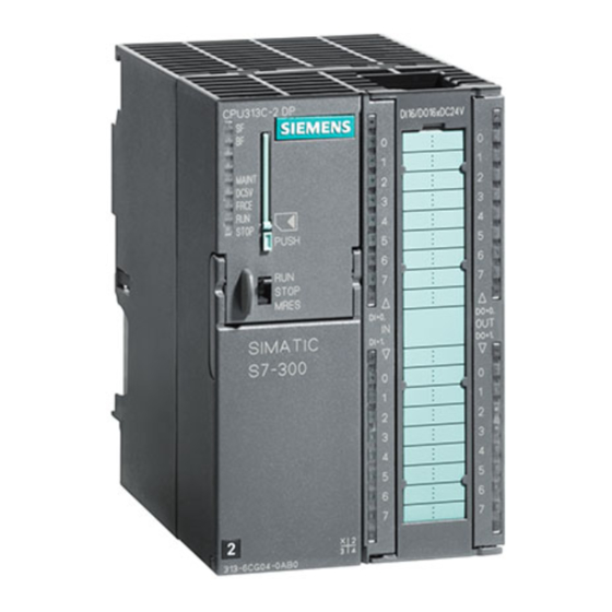 SIEMENS CPU 312C HANDBUCH Pdf-Herunterladen | ManualsLib