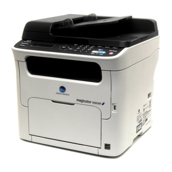 Papierstau Im Ave Beseitigen - Konica Minolta magicolor 1690MF ...