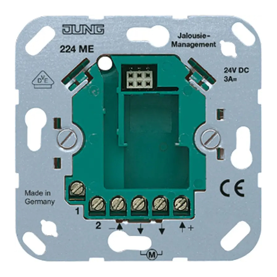 JUNG 224 ME BEDIENUNGSANLEITUNG Pdf-Herunterladen | ManualsLib