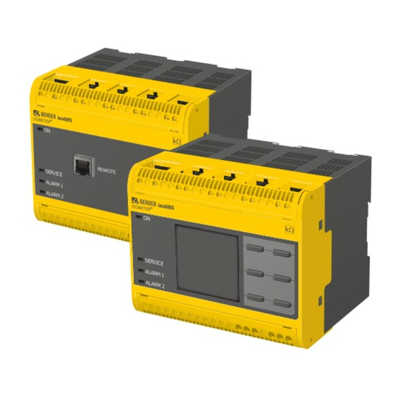 BENDER ISOMETER HANDBUCH Pdf-Herunterladen | ManualsLib