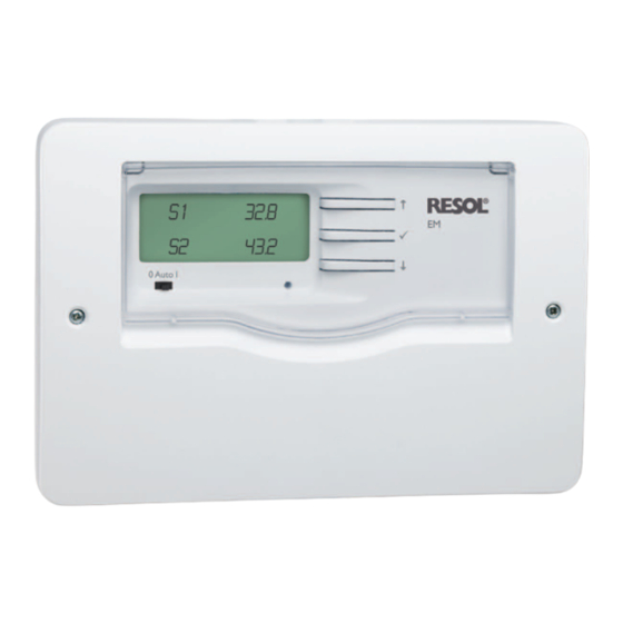 RESOL DELTASOL MX HANDBUCH Pdf-Herunterladen | ManualsLib