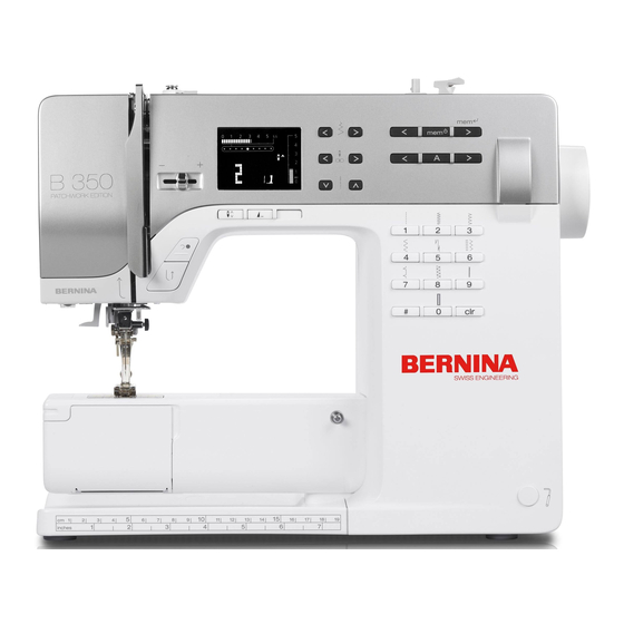 BERNINA 350 PE BEDIENUNGSANLEITUNG Pdf-Herunterladen | ManualsLib