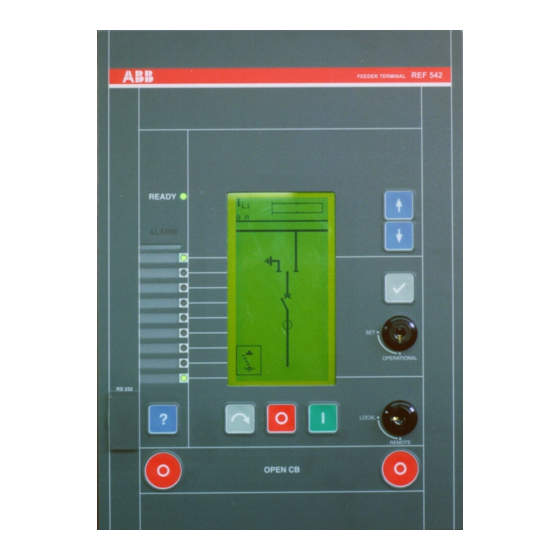Baugruppen: Funktion Und Technische Daten - ABB REF542 Handbuch [Seite ...