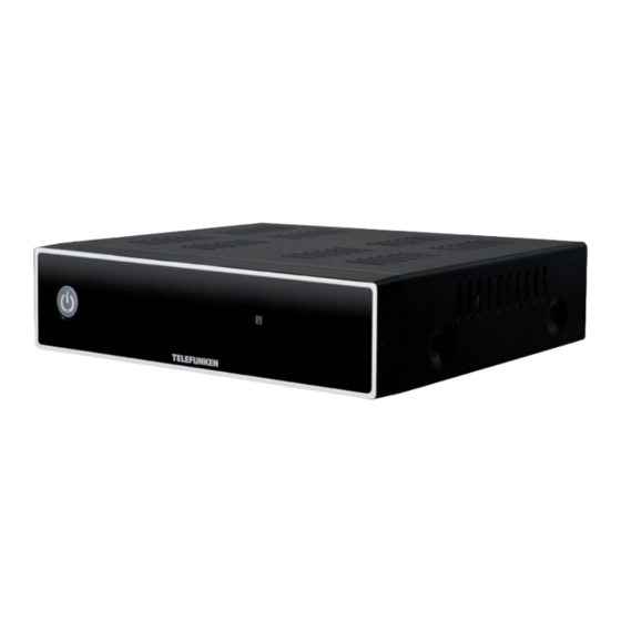 TELEFUNKEN TF 400 HD BEDIENUNGSANLEITUNG Pdf-Herunterladen | ManualsLib