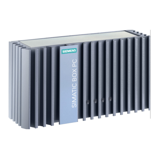 SIEMENS SIMATIC IPC227D HANDBUCH Pdf-Herunterladen | ManualsLib