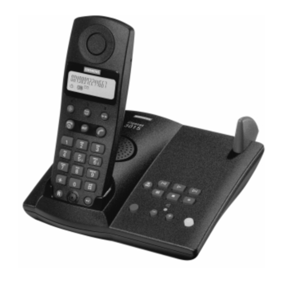 Siemens gigaset 3015 comfort, mitternachtsblau