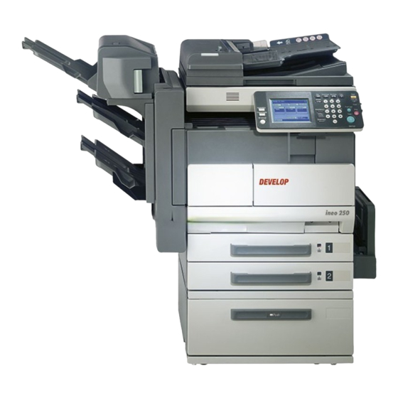 DEVELOP INEO + 250 HANDBUCH Pdf-Herunterladen | ManualsLib