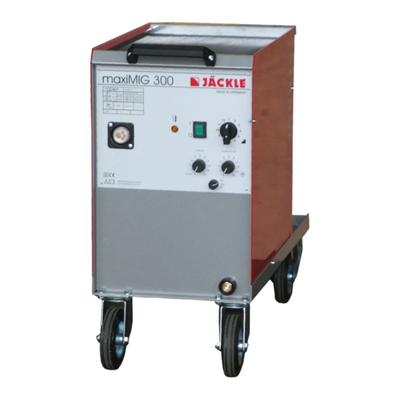 JACKLE MAXIMIG 250 BETRIEBSANLEITUNG Pdf-Herunterladen | ManualsLib