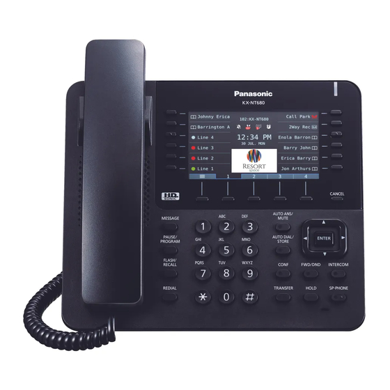PANASONIC KX-NT630 KURZANLEITUNG Pdf-Herunterladen | ManualsLib