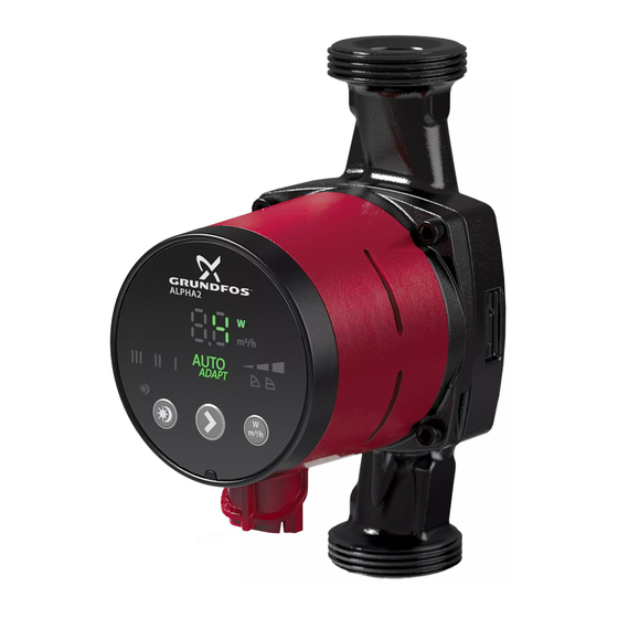 GRUNDFOS ALPHA2 L XX-60 SERIES BEDIENUNGSANLEITUNG Pdf-Herunterladen | ManualsLib