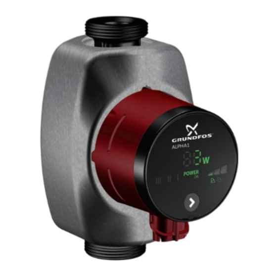 GRUNDFOS ALPHA1 SCHNELLSTARTANLEITUNG Pdf-Herunterladen | ManualsLib
