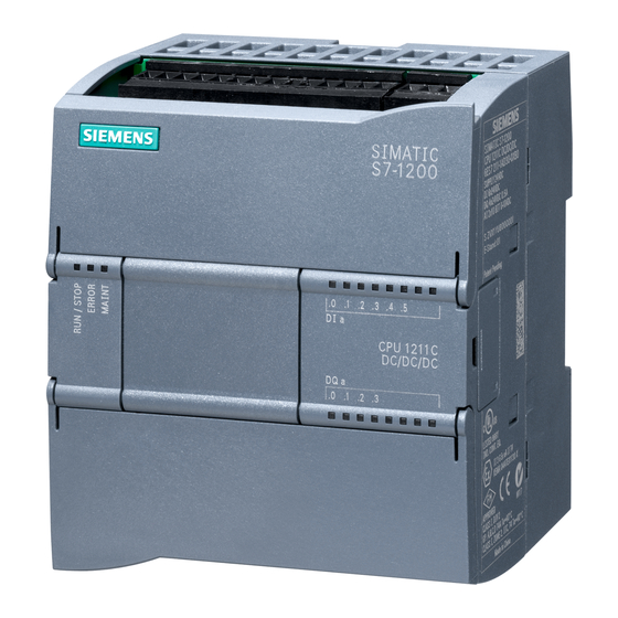 SIEMENS SIMATIC S7-1200 FUNKTIONSBESCHREIBUNG Pdf-Herunterladen ...