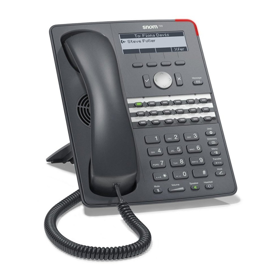 Kurzwahltasten Verwenden - Snom 720 Bedienungsanleitung [Seite 17 ...