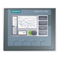 Siemens SIMATIC HMI TP700 Comfort Handbücher | ManualsLib