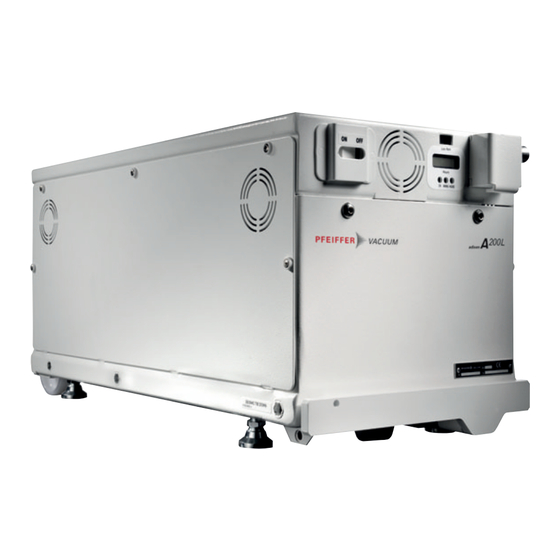 Anschluss An Eine Anlage - Pfeiffer Vacuum A 200 L Betriebsanleitung ...