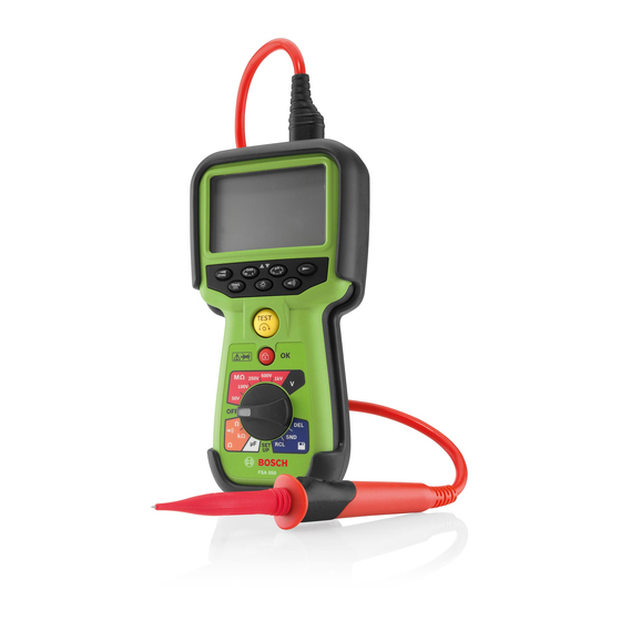 Inhaltsverzeichnis - Bosch FSA 050 Originalbetriebsanleitung [Seite 3 ...