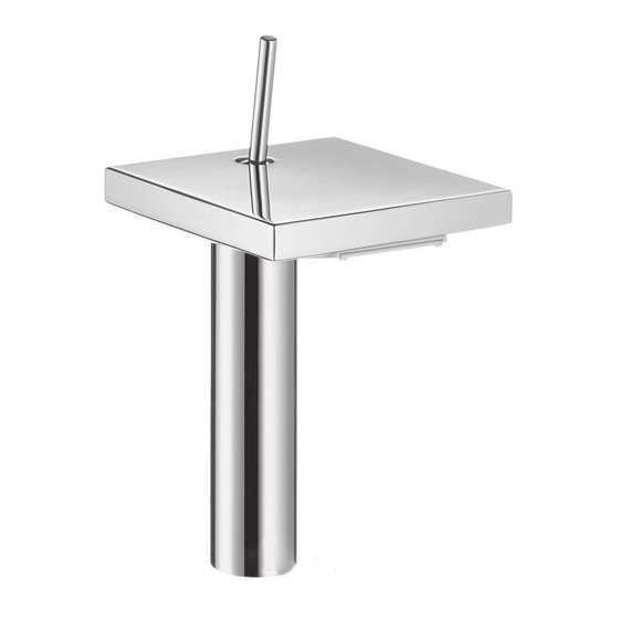 HANSGROHE AXOR STARCK X 10070000 MONTAGEANLEITUNG Pdf-Herunterladen ...