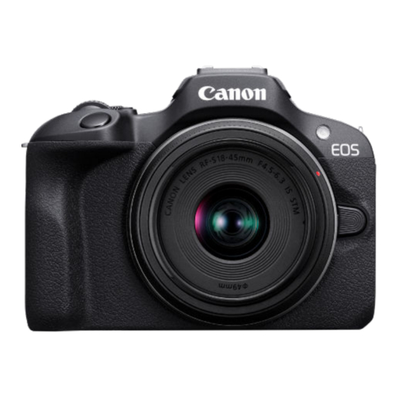 CANON EOS R100 BENUTZERHANDBUCH Pdf-Herunterladen | ManualsLib