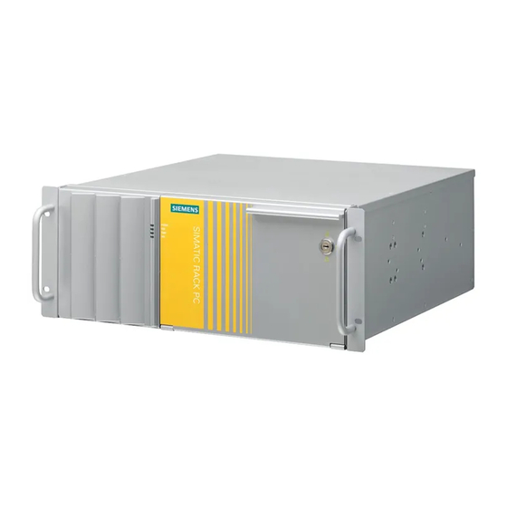 Siemens Simatic Ipc547c Betriebsanleitung Pdf Herunterladen Manualslib