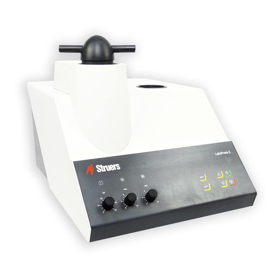 STRUERS LABOPRESS-3 GEBRAUCHSANWEISUNG Pdf-Herunterladen | ManualsLib