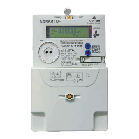 APATOR NORAX1D+ BEDIENUNGSANLEITUNG Pdf-Herunterladen | ManualsLib
